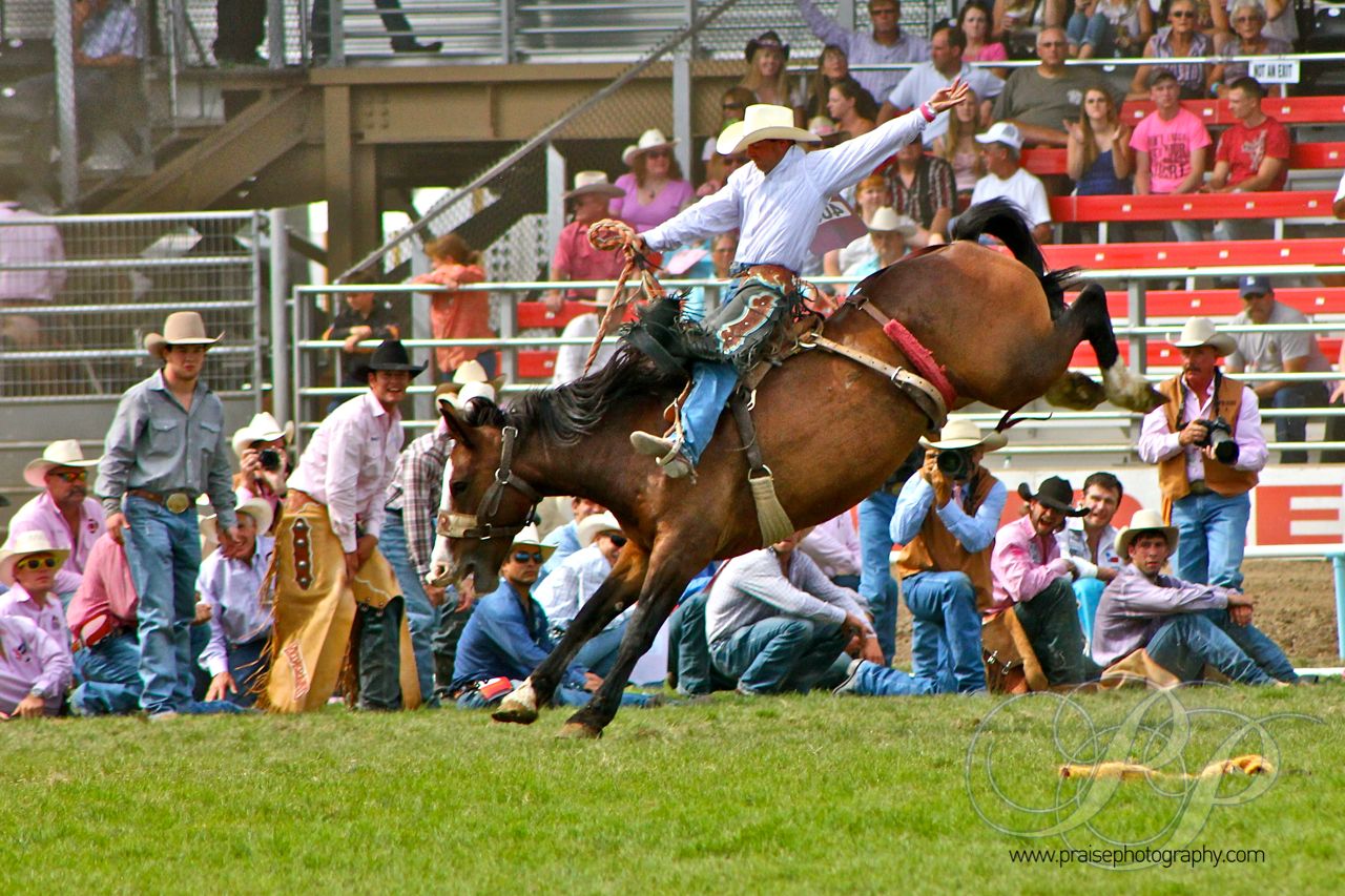 The Pendleton Round Up. Let’er Buck. Bronco riding – Praise Photography
