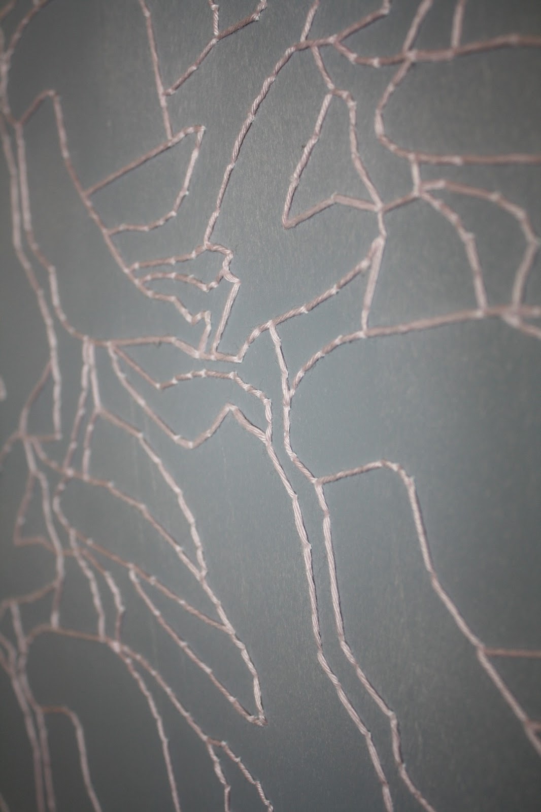 picodur: pylons screen printed onto fabric geometric design stitched ...