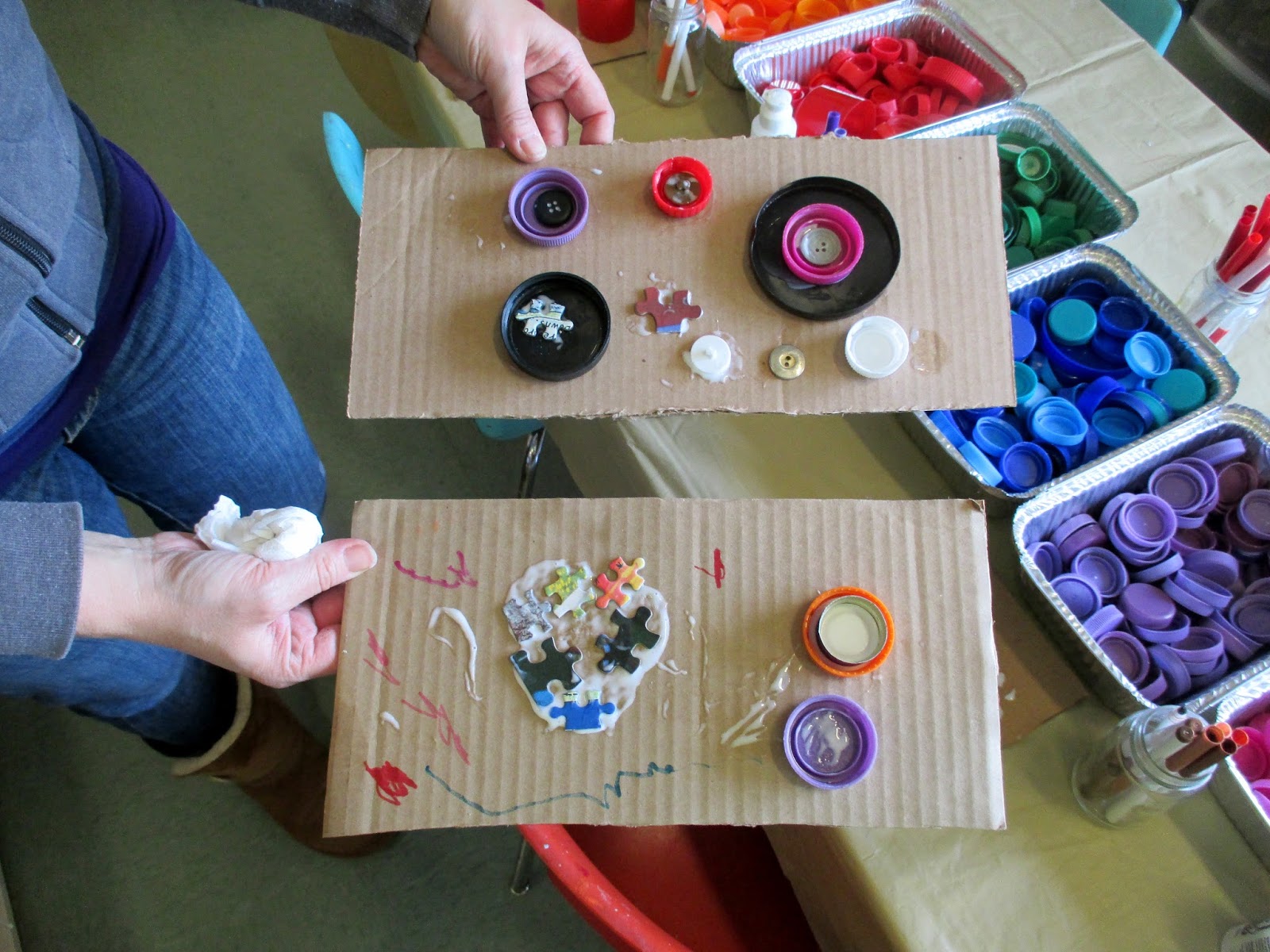StrongStart: Math and Art with Milk Jug Lids