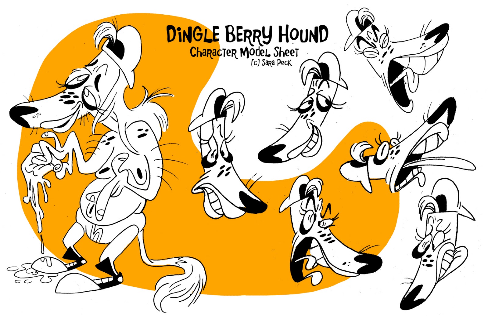Speck Toons: Dingle-Berry Hound and the Brain Model Sheets