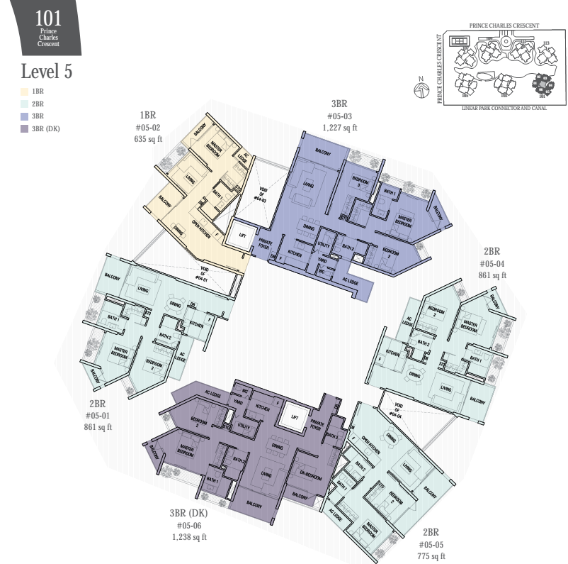 The Crest by Wing Tai: Floor Plans