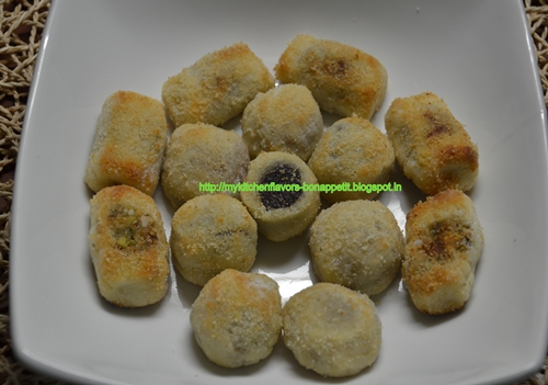 My Kitchen Flavors - Bon Appetit!: Stuffed Semolina Laddu