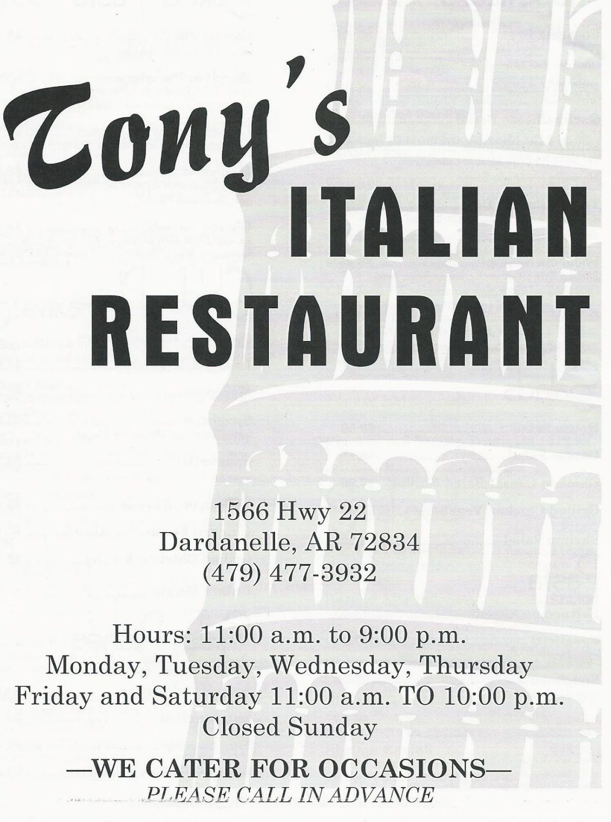 Tony's Italian Restaurant