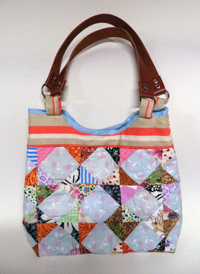 Atelier Lili Ponto a Ponto: #Bolsa colorida em patchwork.