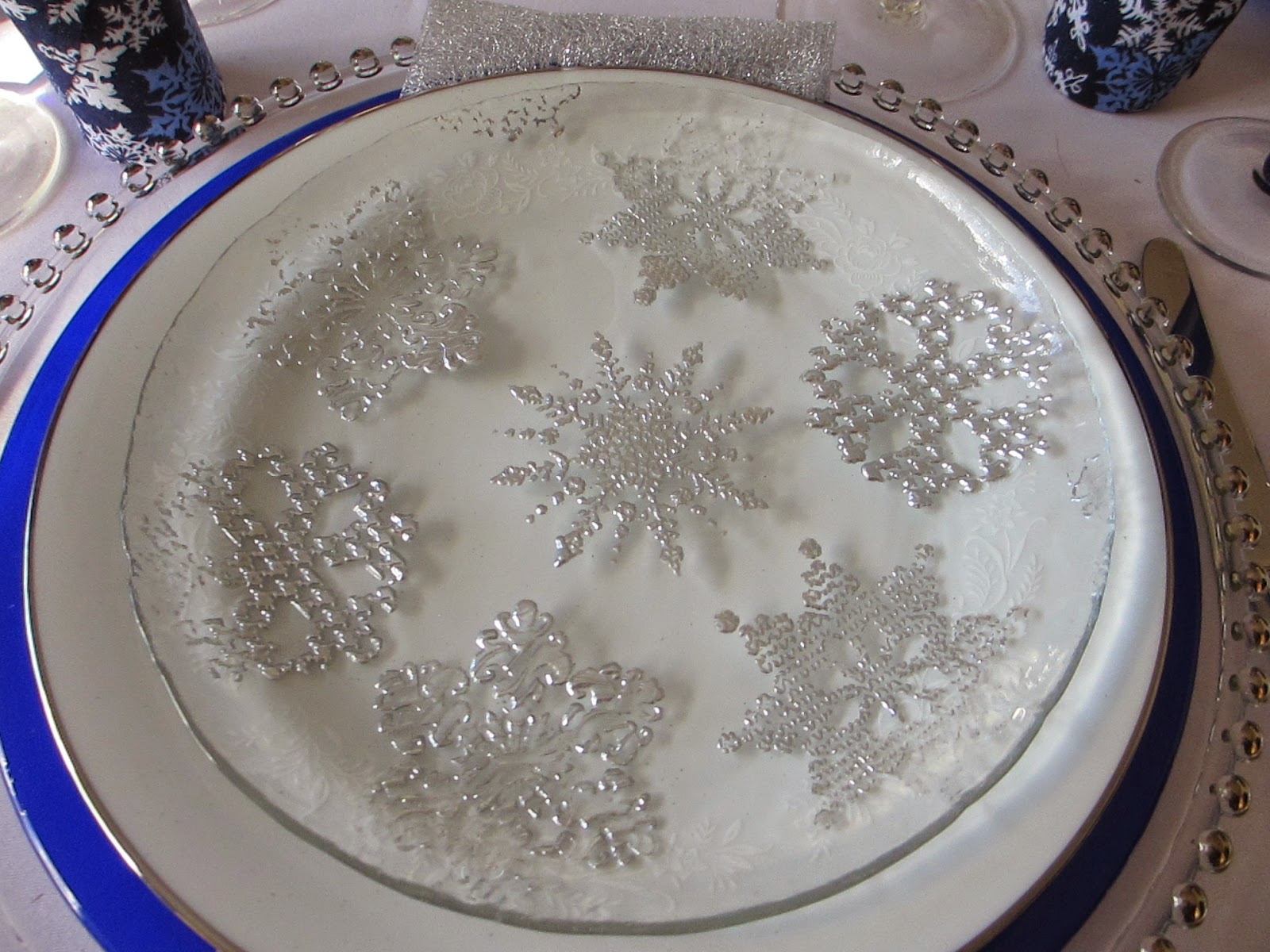 The Welcomed Guest: Silver and Snowflakes Tablescape