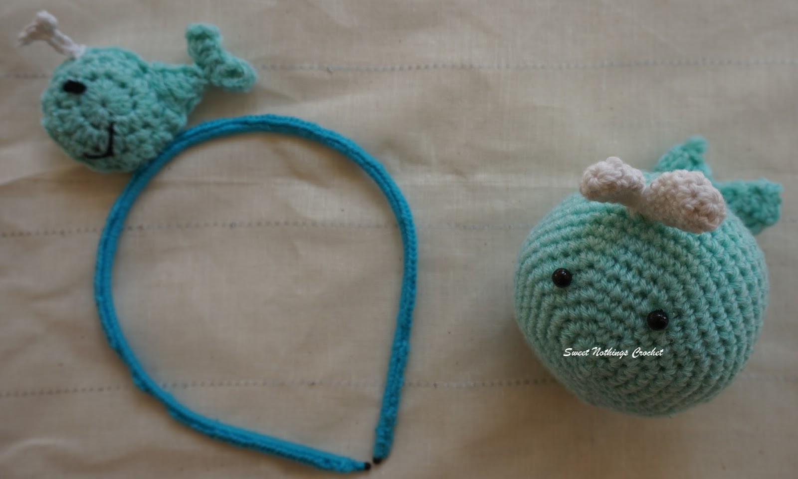 Sweet Nothings Crochet: CUTE CROCHET WHALE AMIGURUMI & MATCHING HEADBAND