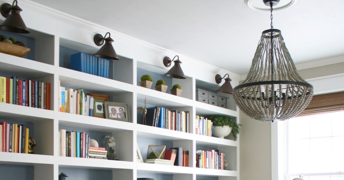 Simplifying the library shelves from Thrifty Decor Chick