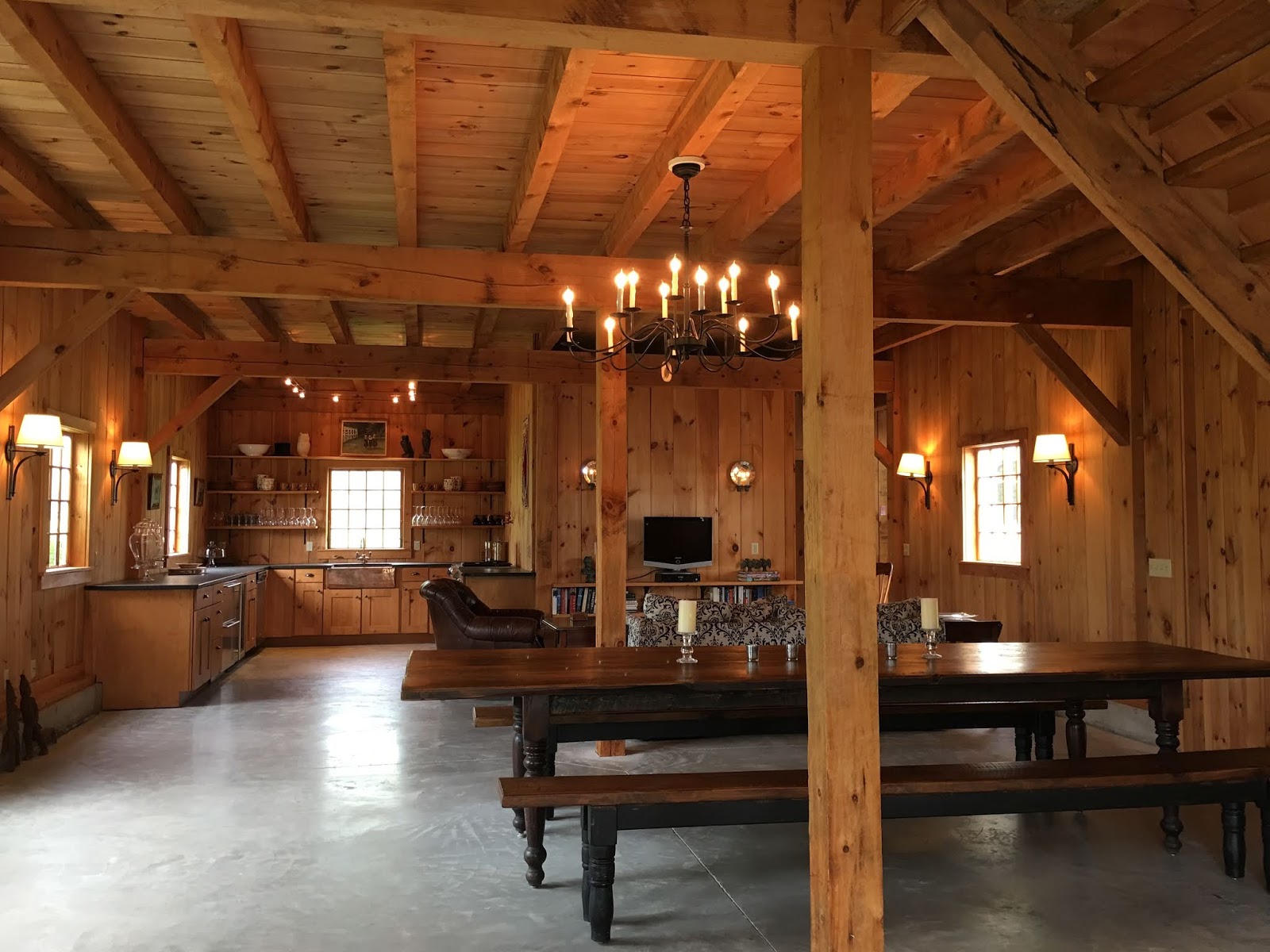 Content in a Cottage: Barn Style Kitchen and Dining Room