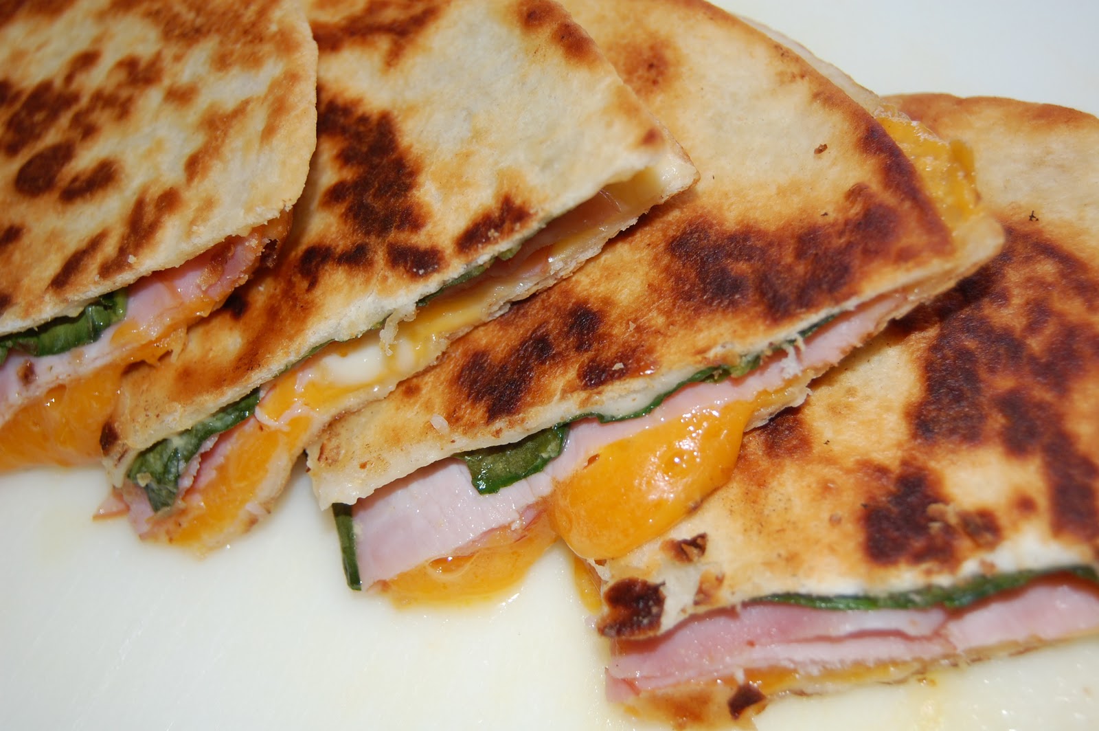 Kitchen Groovy: Ham Cheese & Spinach Quesadillas
