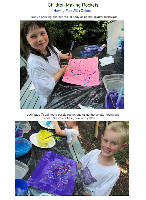 creating with children: Making Rockets With Children