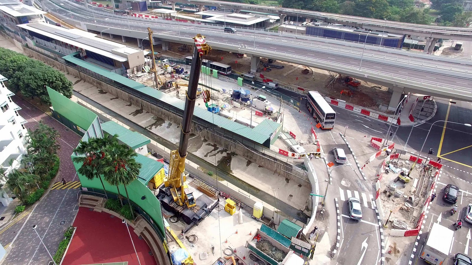 Downtown Line Construction: Bukit Panjang Station