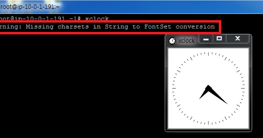 SECURITY: [Linux] xclock start with the Warning: Missing charsets in ...
