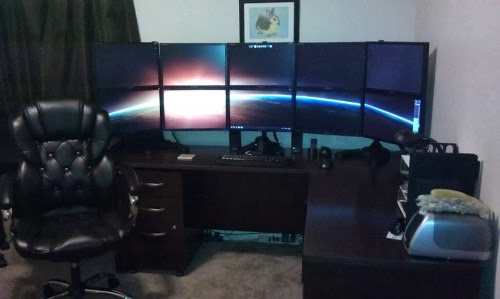 DIY PC Desk Mods: Awesome 10 Monitor PC Desk Setup