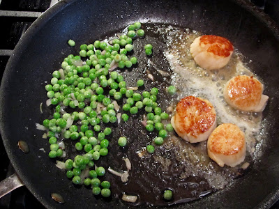 Rock 'n' Roll Gourmet: Scallops with Marsala Shiitake Mushrooms & Peas