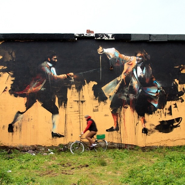 StreetArtNews ES: Conor Harrington Nuevo mural en Vardø, Noruega (III)