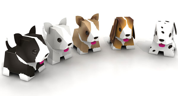 Paper Robots!: Puppies and Animals!