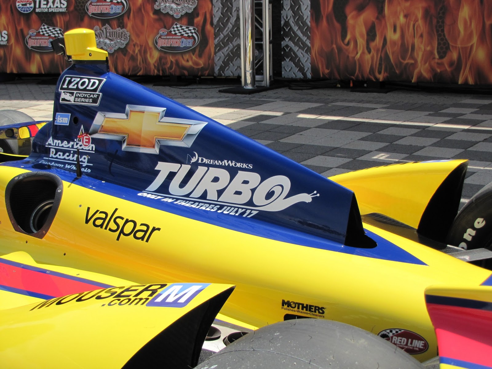 Skirts and Scuffs: Indy 500 winner Tony Kanaan goes "TURBO" with Sunoco