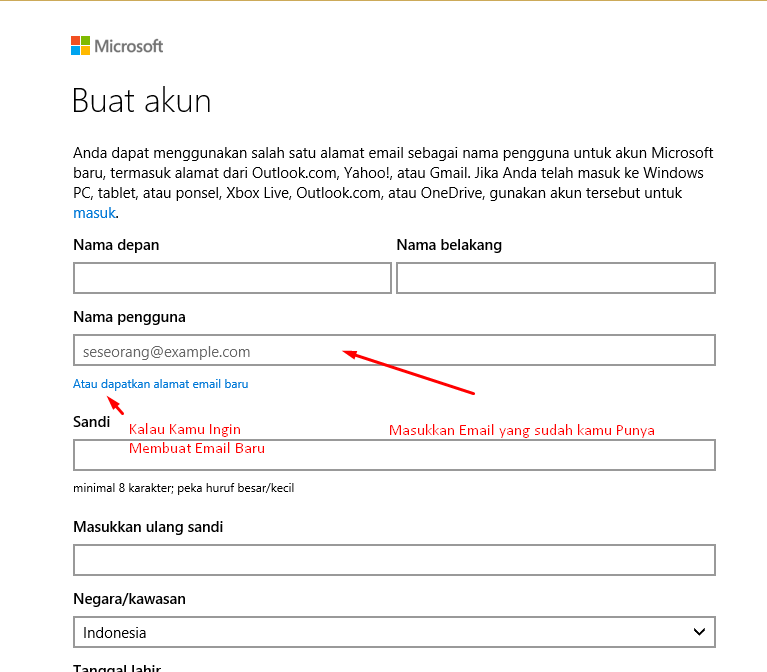 Cara Membuat Akun Microsoft | Microsoft