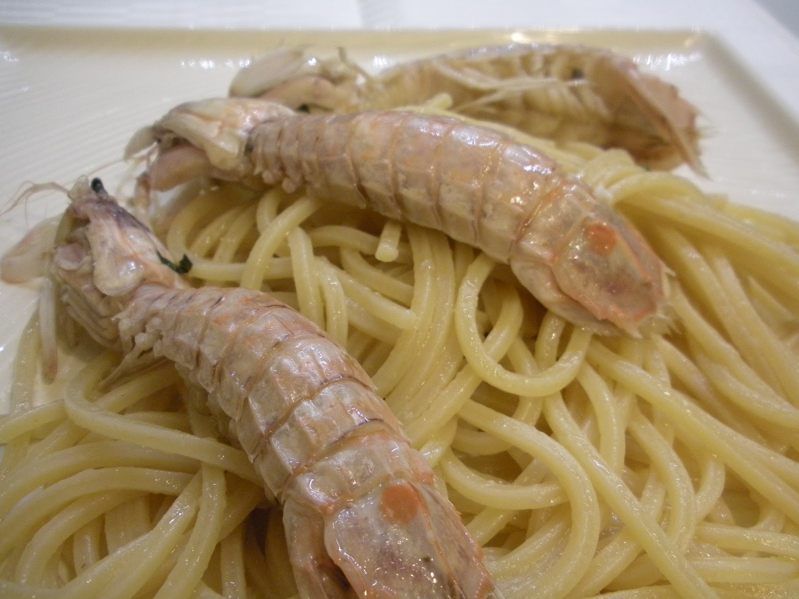 La fata in Cucina: Chitarrine con canocchie