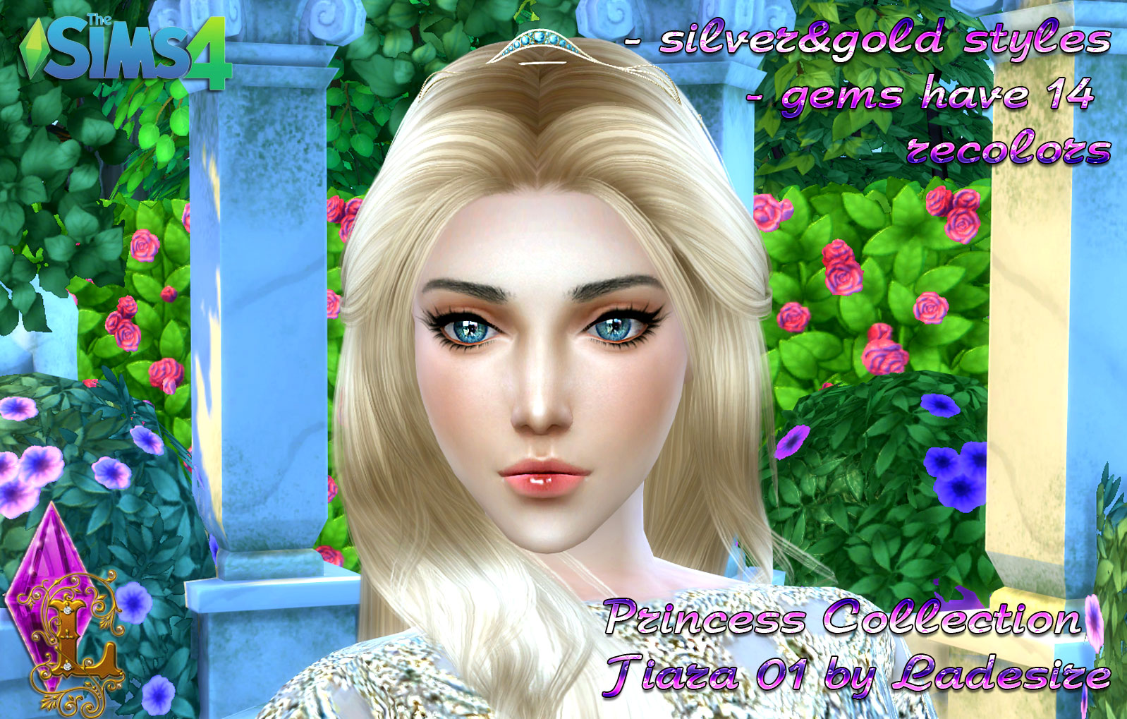 Ladesire's creative corner): TS4 - Princess Collection Tiara 01 by Ladesire