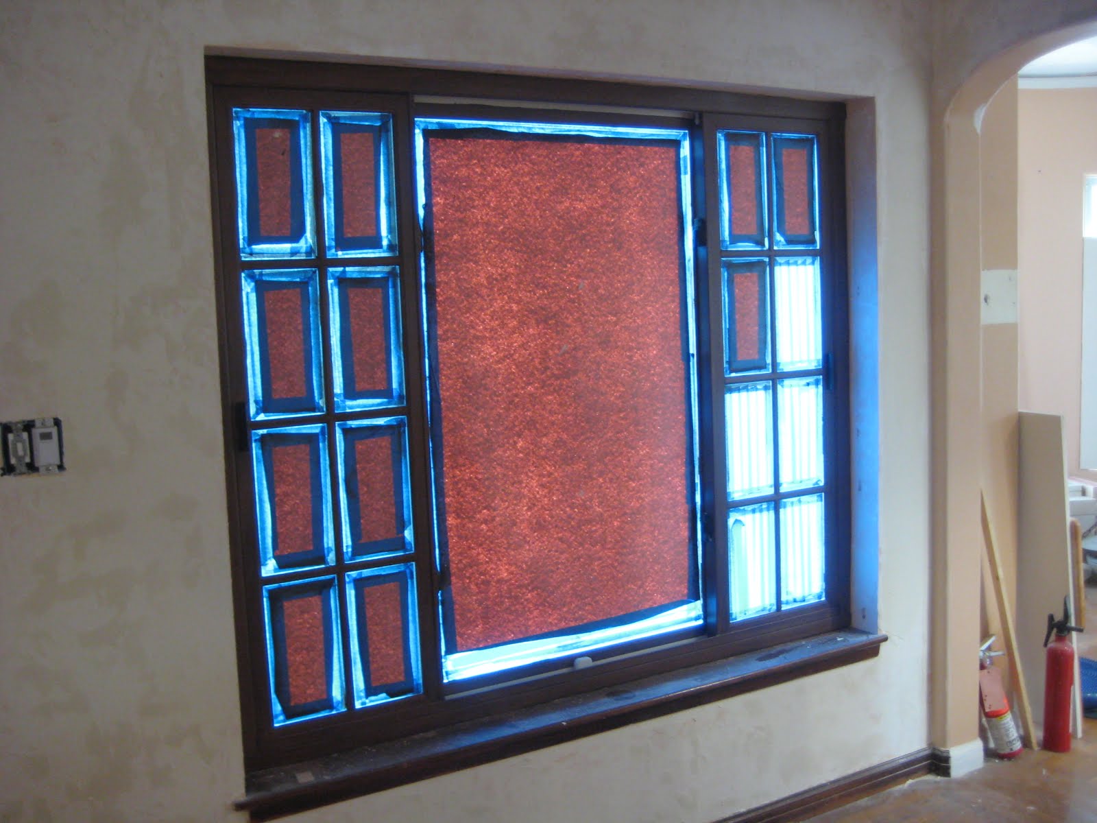 Stained “Wood” Window