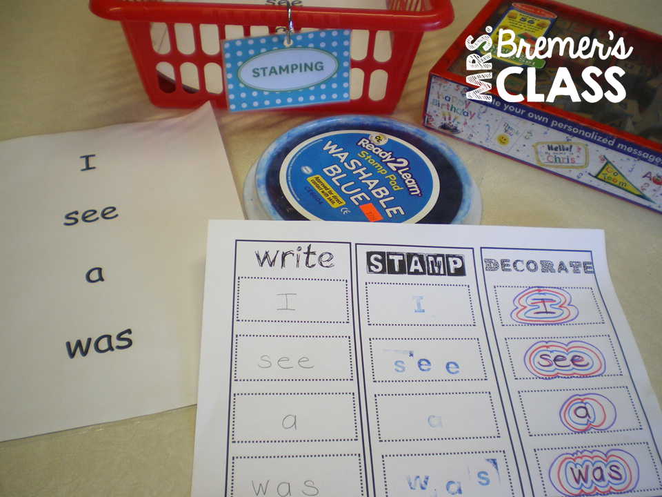 Literacy Center Activities for Kindergarten | Mrs. Bremer's Class