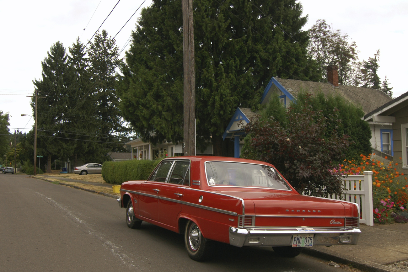OLD PARKED CARS.: 1966 Rambler Classic 770.