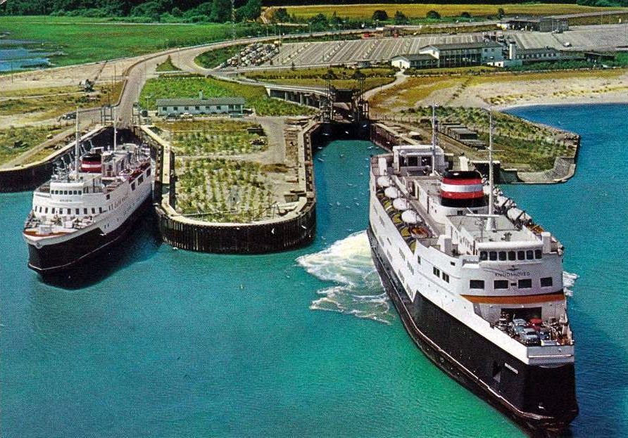 transpress nz: Great Belt ferry terminals, Denmark