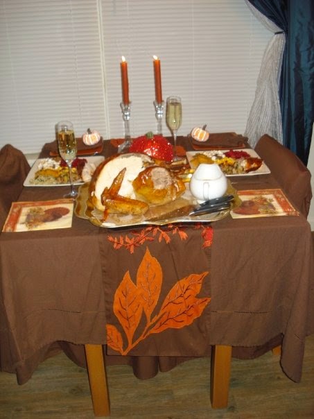 Dine Like A King: My first tablescape, Thanksgiving for Two