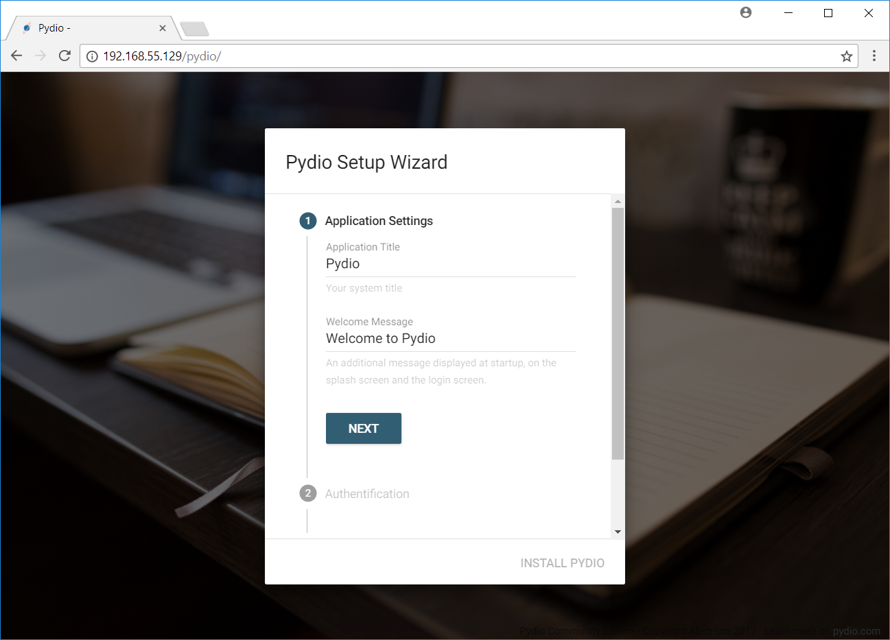 serverあれこれ: DockerでPydioがインストールされたコンテナ(Alpine 3.7)を構築する