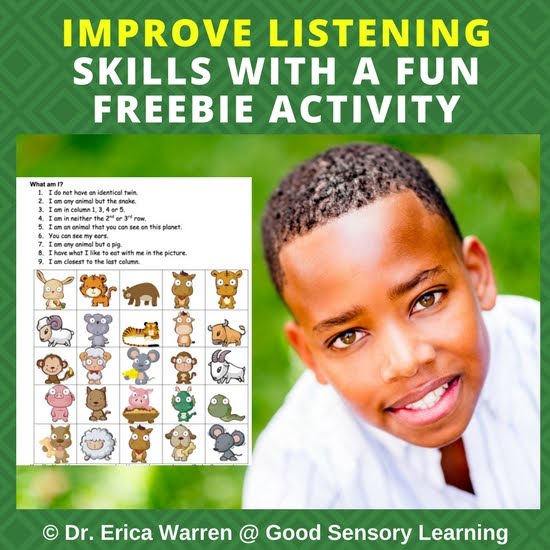 Improve Listening Skills with a Fun Freebie Activity | Classroom ...
