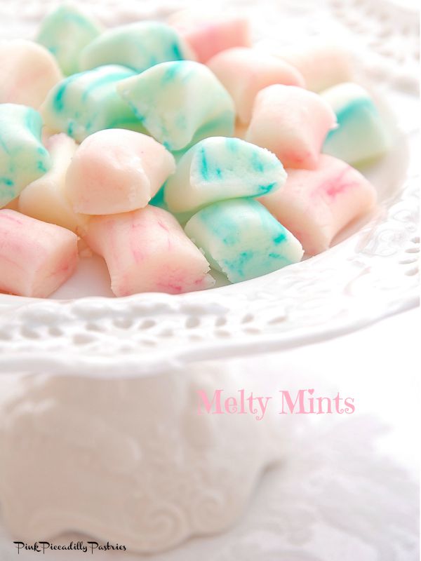 Pink Piccadilly Pastries: Swirly Buttery Melty Mints