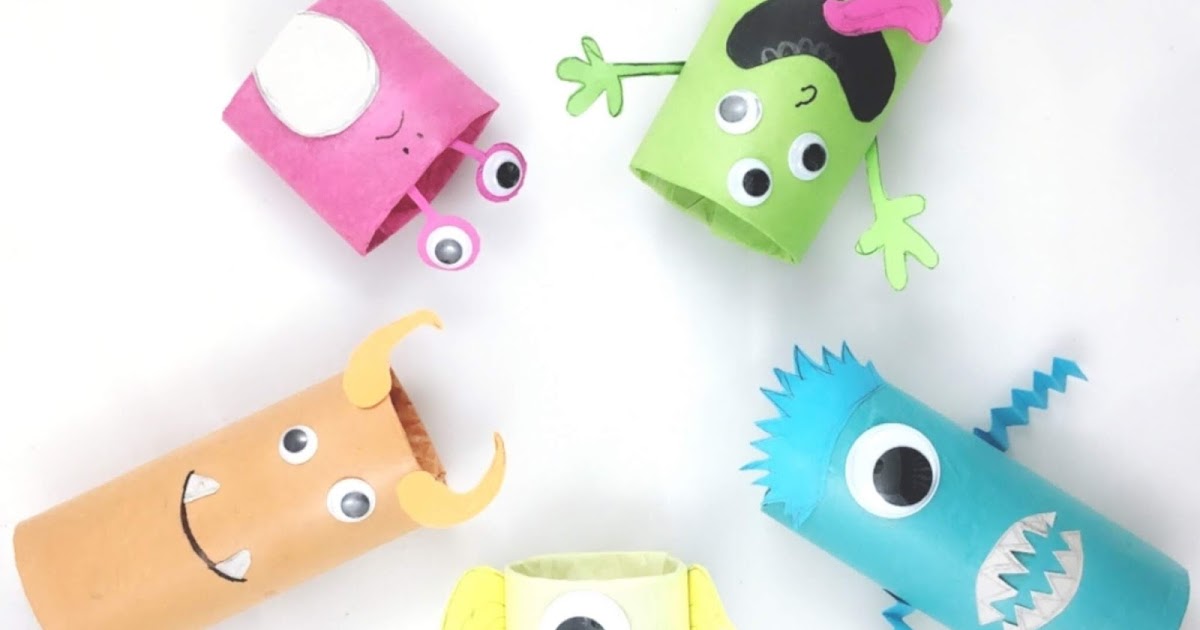 Cardboard Tube Monsters Halloween Craft - The Joy of Sharing