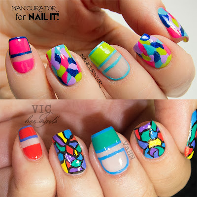 Vic and Her Nails: VicCopycat - Manicurator's Mosaic Nail Art