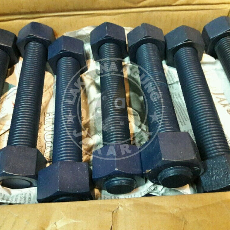 Jual Stud Bolt ASTM A193 GR B7 NUT ASTM A194 GR 2H Fluorocarbon Coating ...