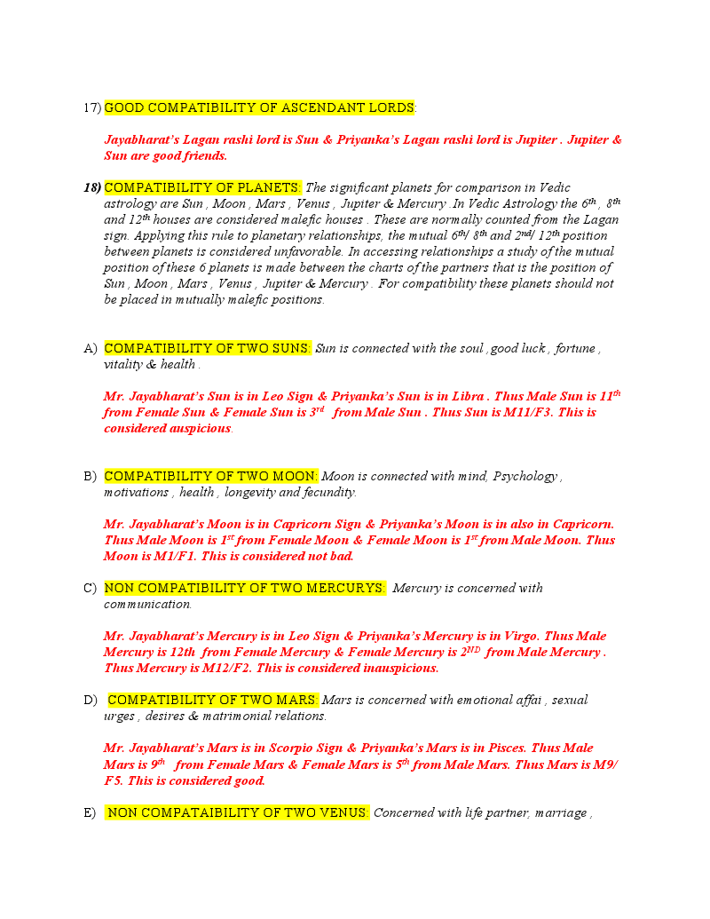 Moksha's New Age Astrology: GUN MILAN -16