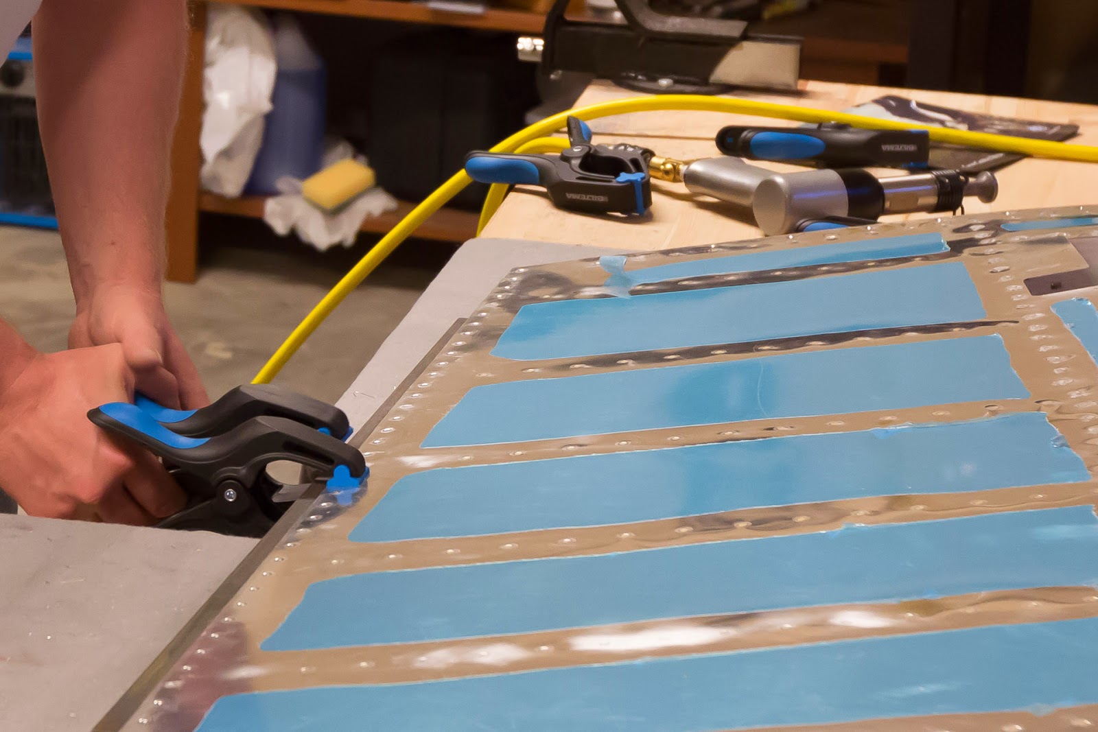 The building of a Vans RV-14: Rudder trailing edge