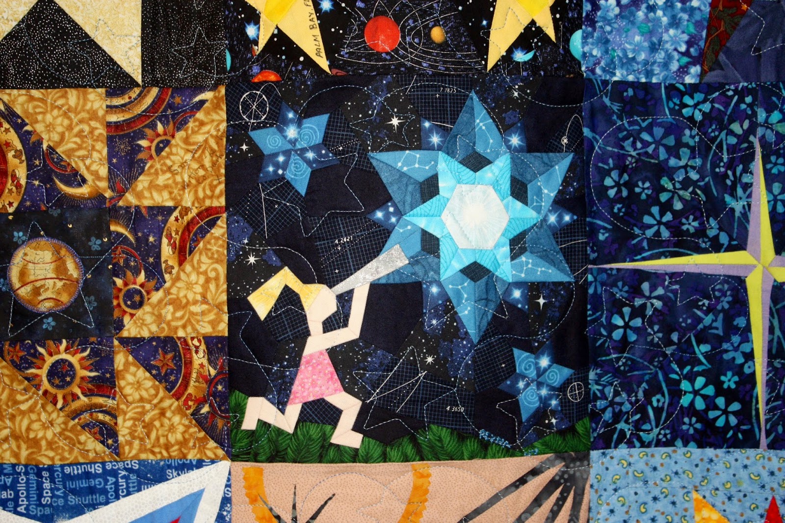 Hexatopia: Astronomical Quilt at the Houston Festival