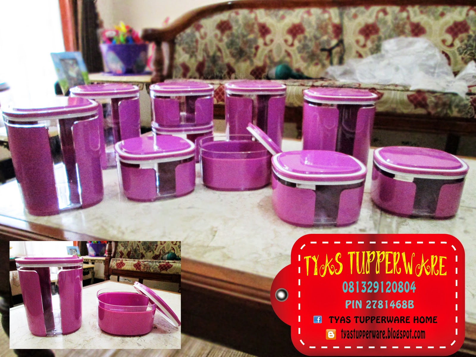 TYAS TUPPERWARE HOME: WINDOW CANISTER