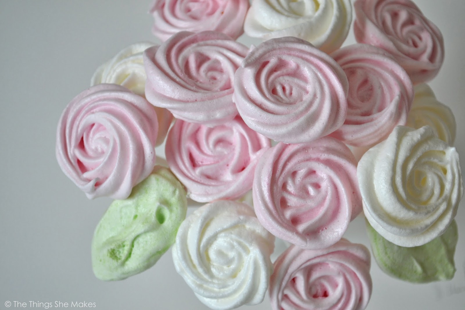 How to Make Meringue Roses | The Things She Makes