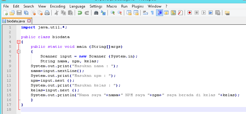 Aplikasi Sederhana pada JAVA