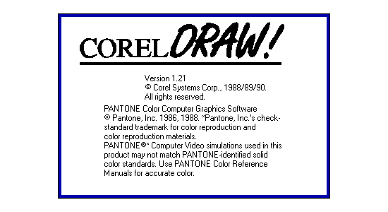 First Versions: CorelDRAW