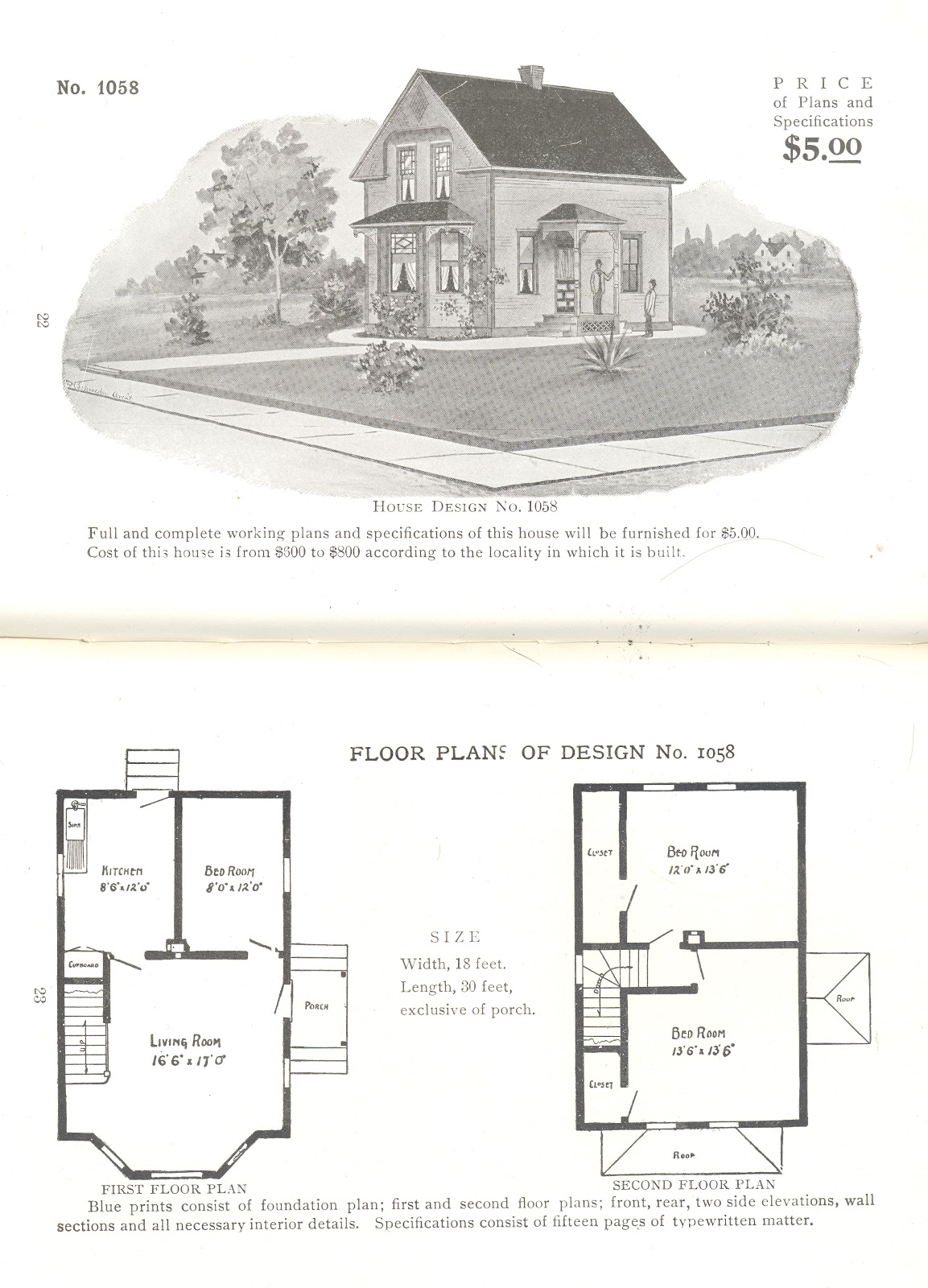 Old photos of architecture: 1908 Radford Architectural Company House Plans