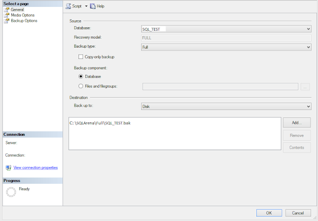 How to create a Full Backup in SQL server - SQLArena