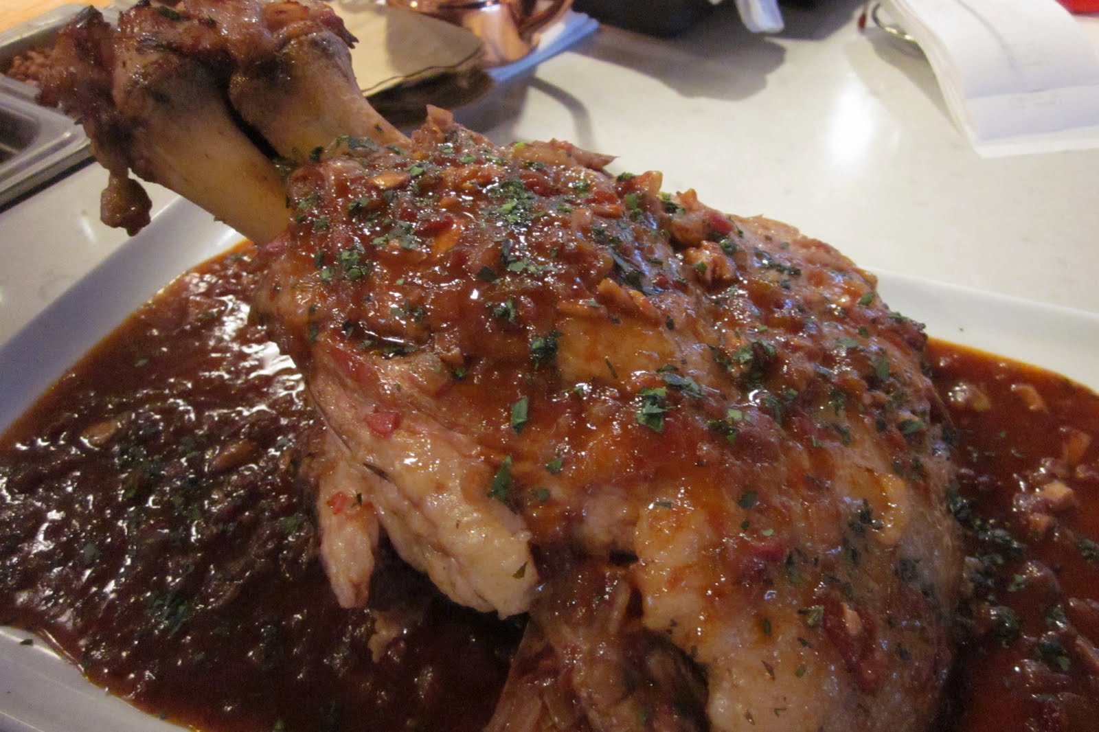 Oenotri: blog: Unusually Large Pork Shank