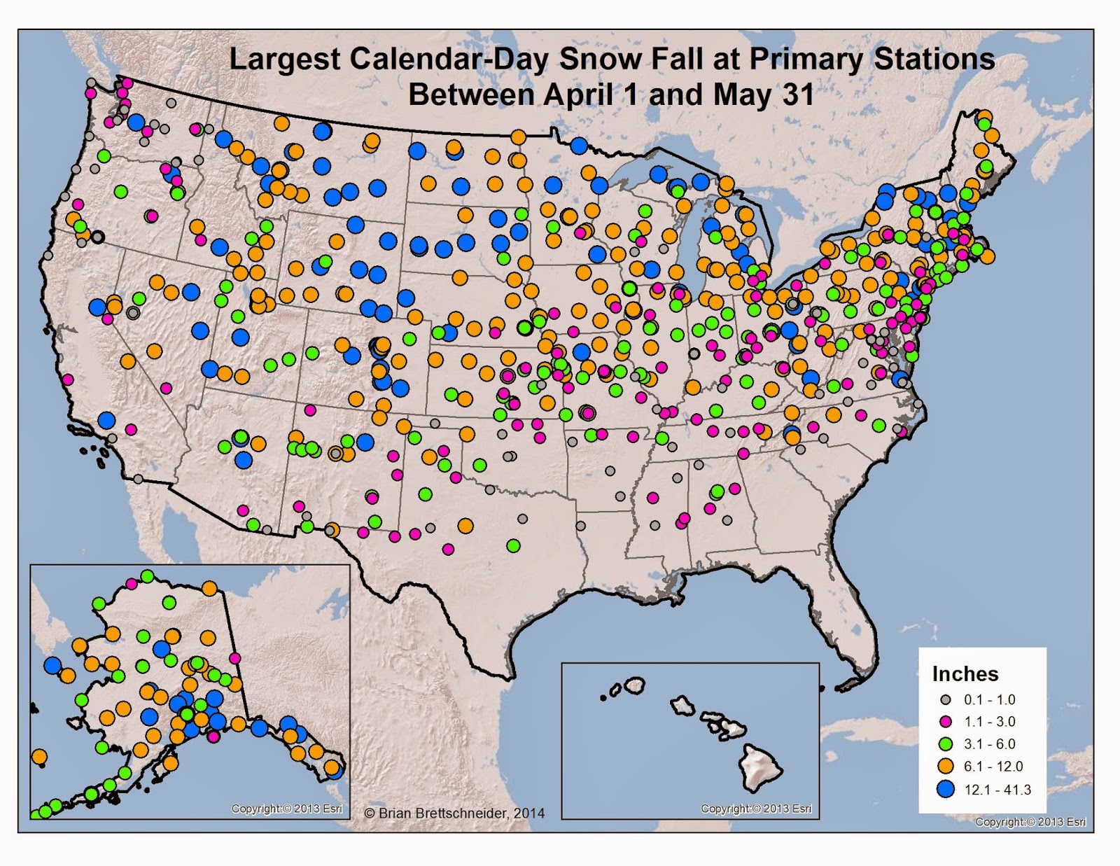 Brian B.'s Climate Blog: Late Snow