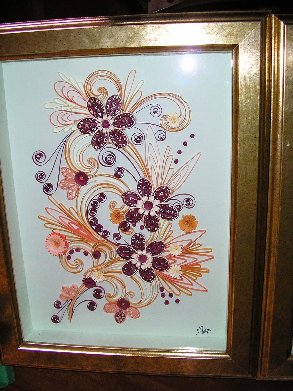 artesania nines: CUADROS DE FILIGRANAS