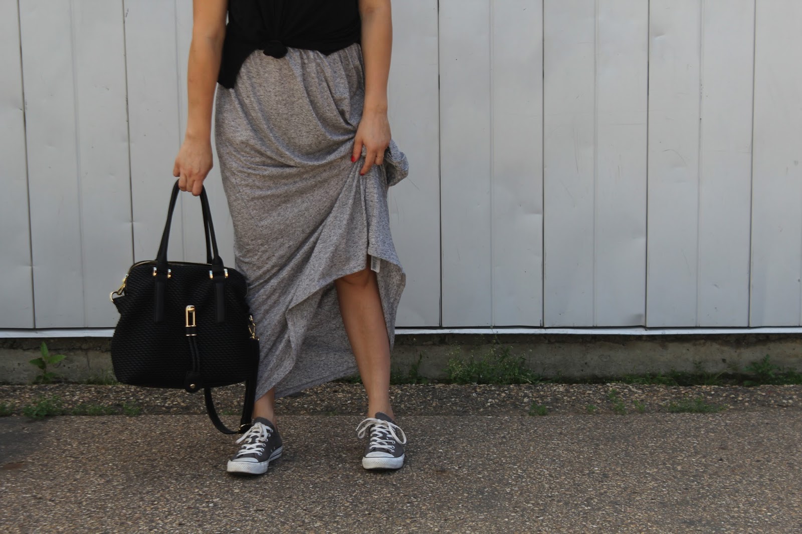 Letters to LA LA Land: OOTD - Grey maxi dress