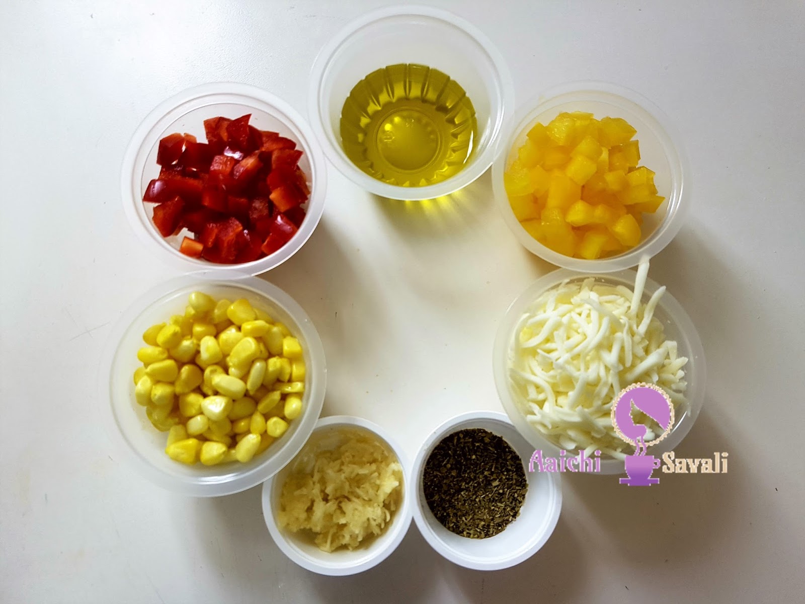 Instant Homemade Veggie Pizza - Aaichi Savali