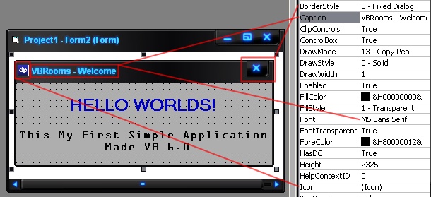 Visual Basic Learning: How To Make "Hello World" - VB 6.0